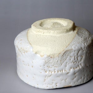 Wakao Toshisada (b. 1933) Shino Ware Chawan for Japanese Tea Ceremony ...