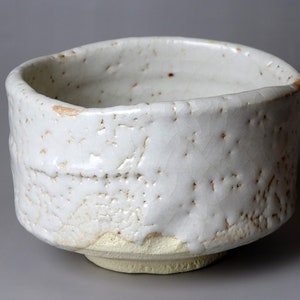 Wakao Toshisada (b. 1933) Shino Ware Chawan for Japanese Tea Ceremony ...