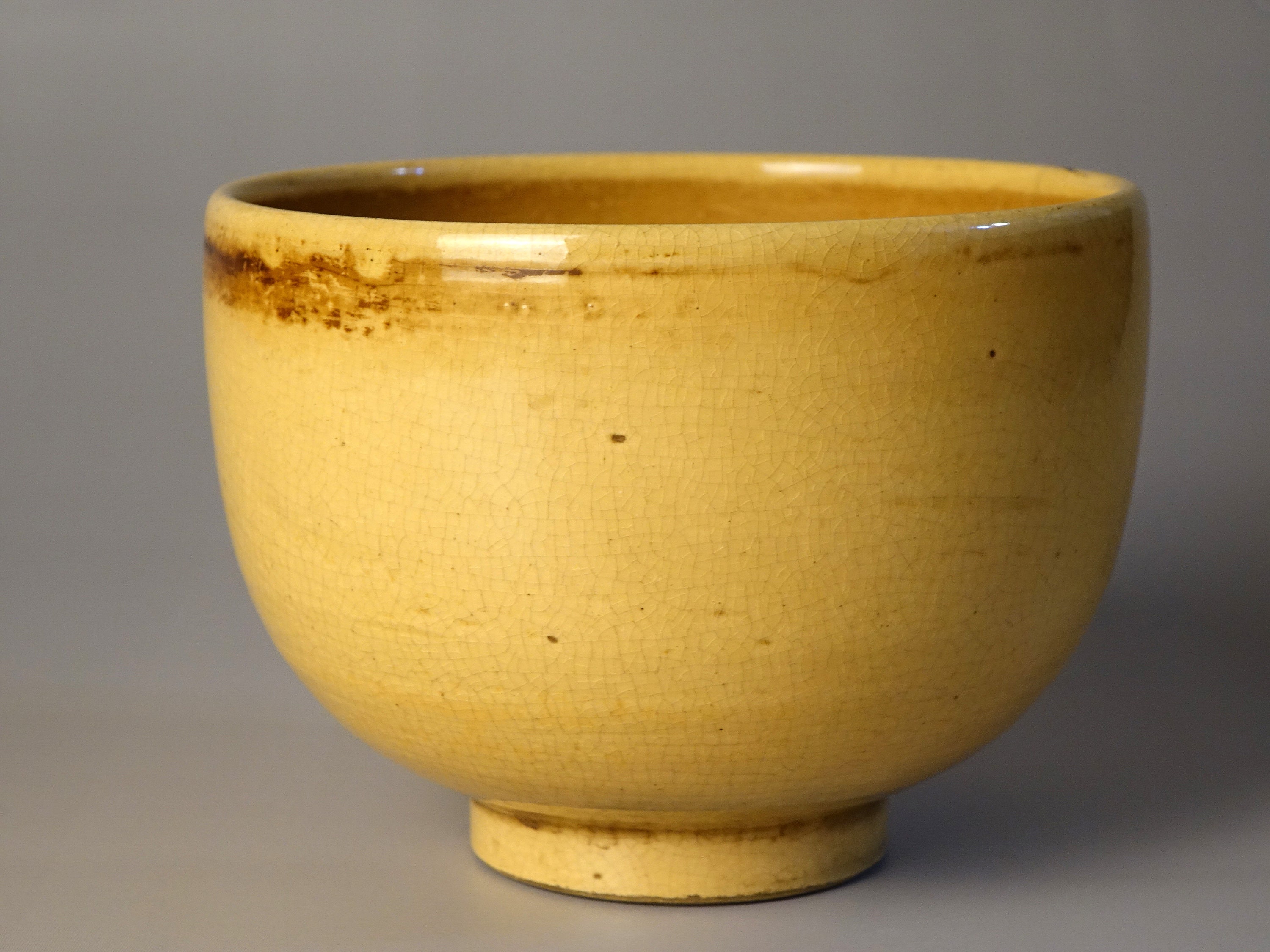 Edo Period Fushina Ware Tamagode Chawan Decorated With With Buddhist ...