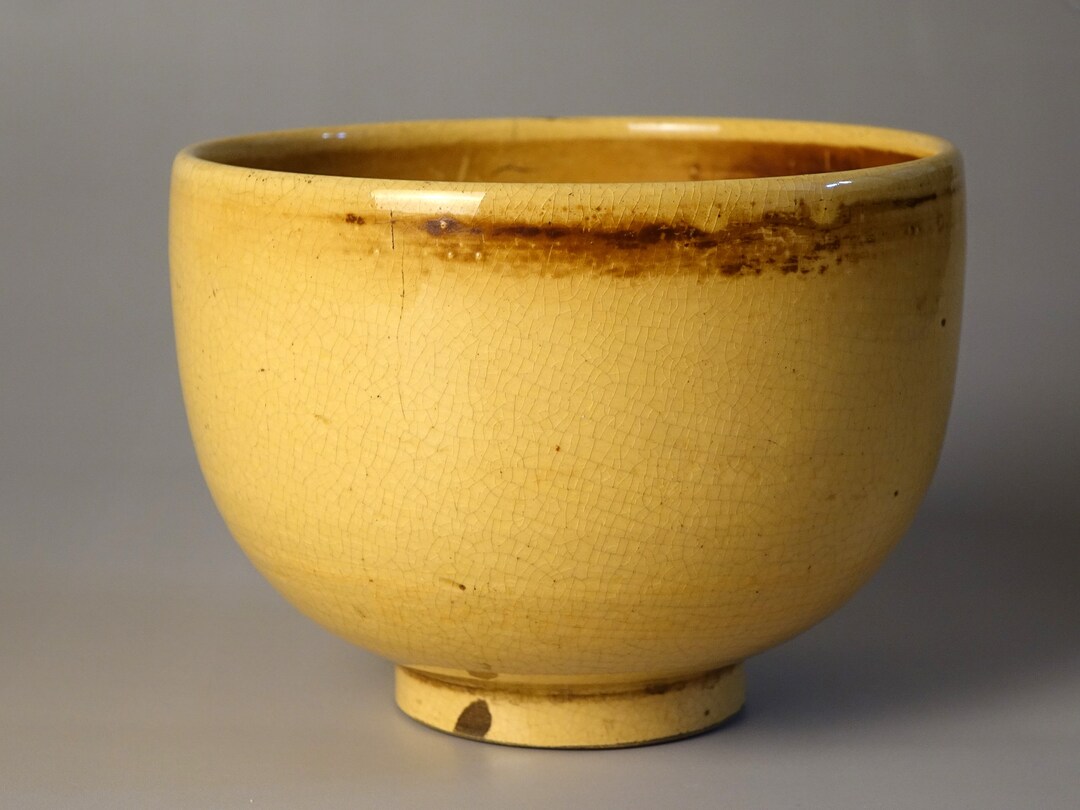 Edo Period Fushina Ware Tamagode Chawan Decorated With With Buddhist ...