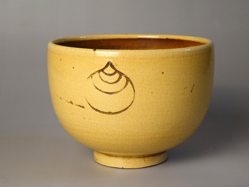 Edo Period Fushina Ware Tamagode Chawan Decorated With With Buddhist ...