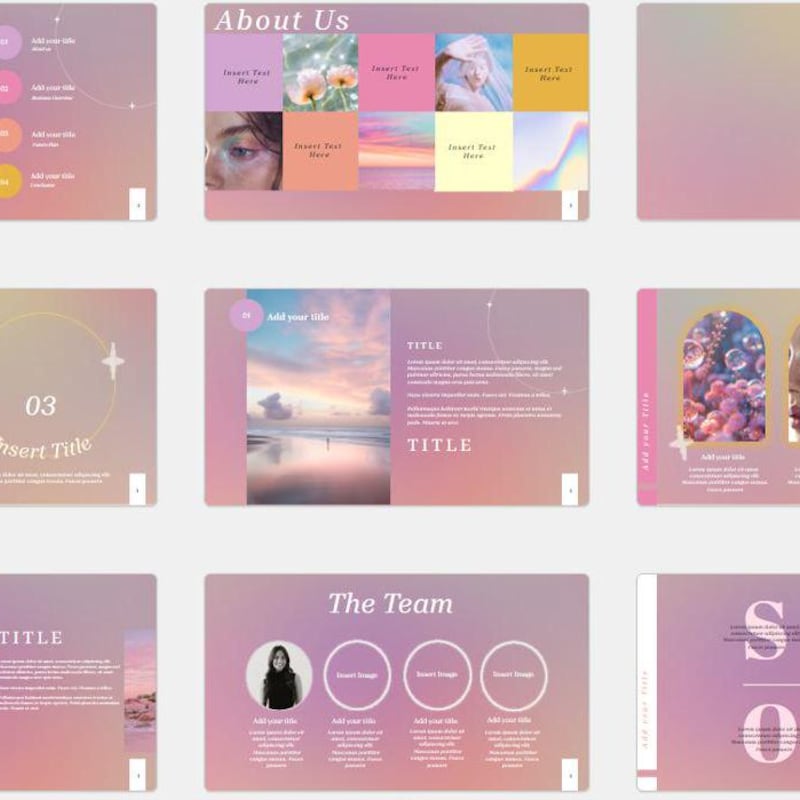 Modern Powerpoint - Etsy