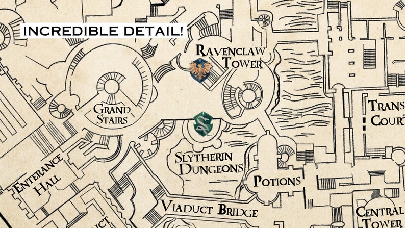 Hogwarts Map - Digital Download - Etsy