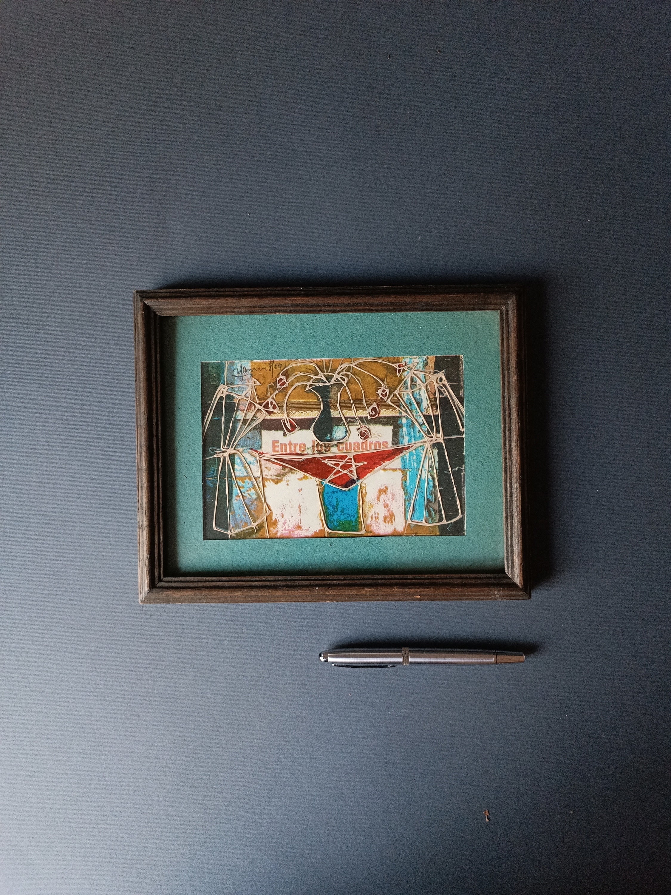 Enter the Painting, Original Hand-decorated Screenprint With Wooden ...