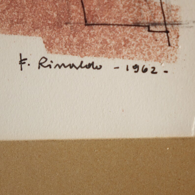 Intertwined Houses, Urban Art of Ravello, Lithograph With Hand Signs ...