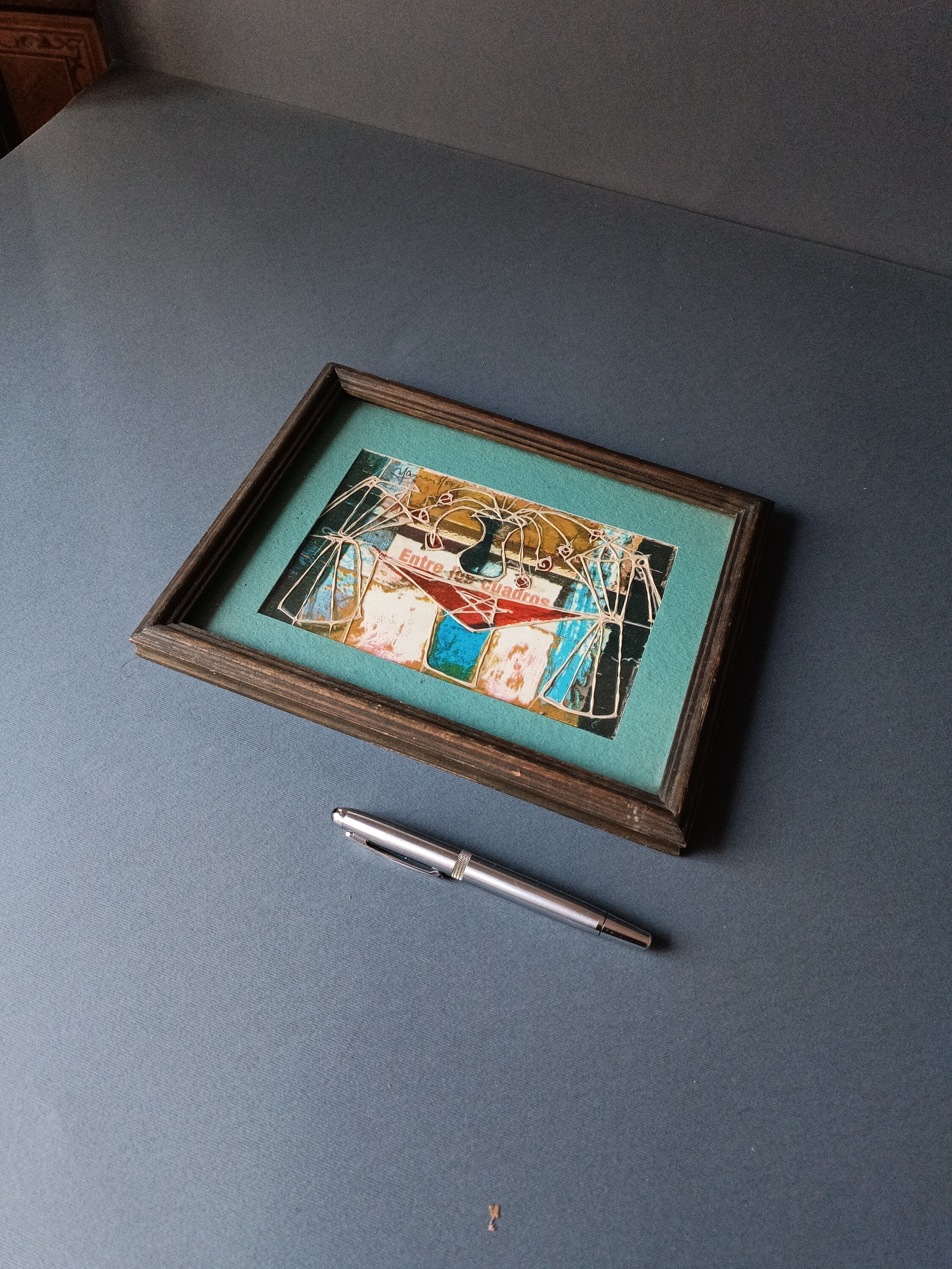 Enter the Painting, Original Hand-decorated Screenprint With Wooden ...