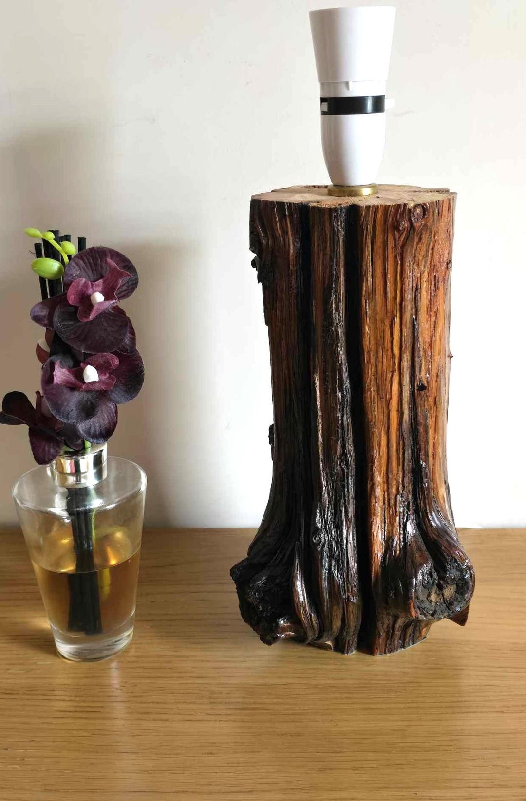 Bog Wood Lamp Original, Rustic and Unique Tree Stump Table or Shelf ...