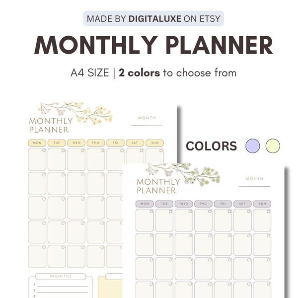Undated Digital Planner - Etsy