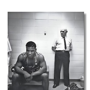Young Mike Tyson and Cus D'amato Ready to Hang Canvas, Mike Tyson Print ...