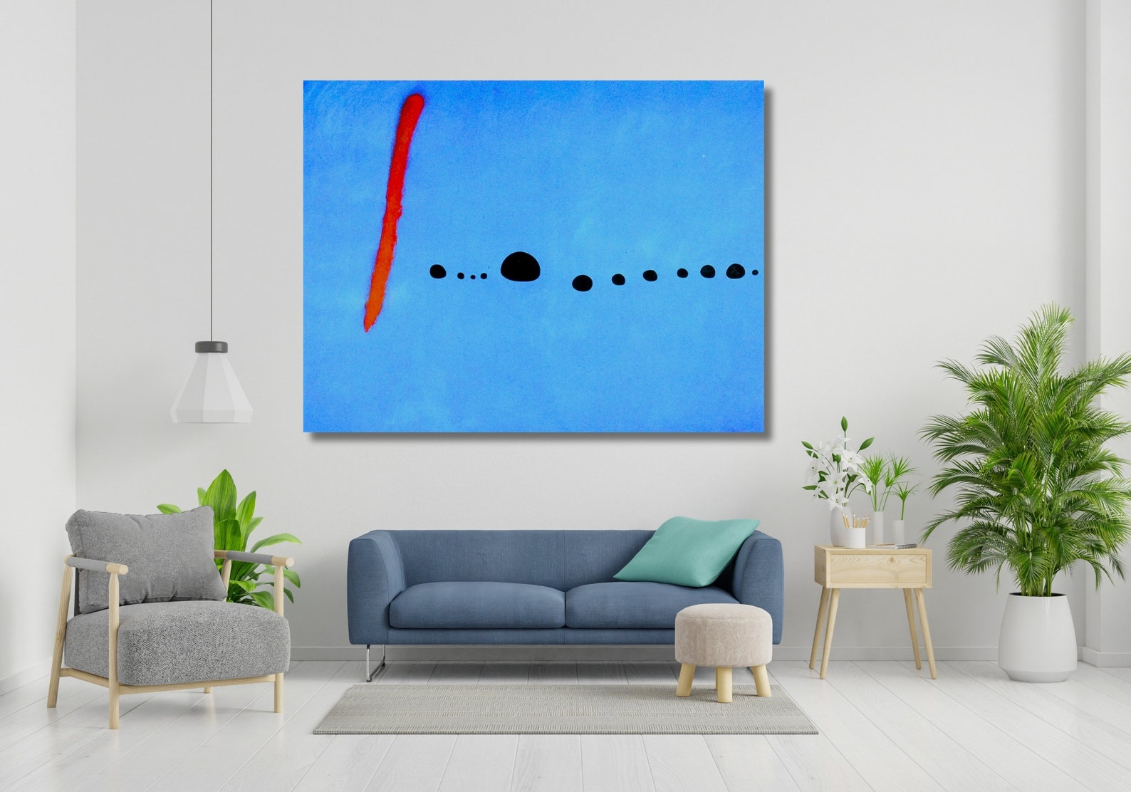 Blue 2 Canvas Poster, Joan Miro Canvas Print, Joan Miro Poster, Joan ...
