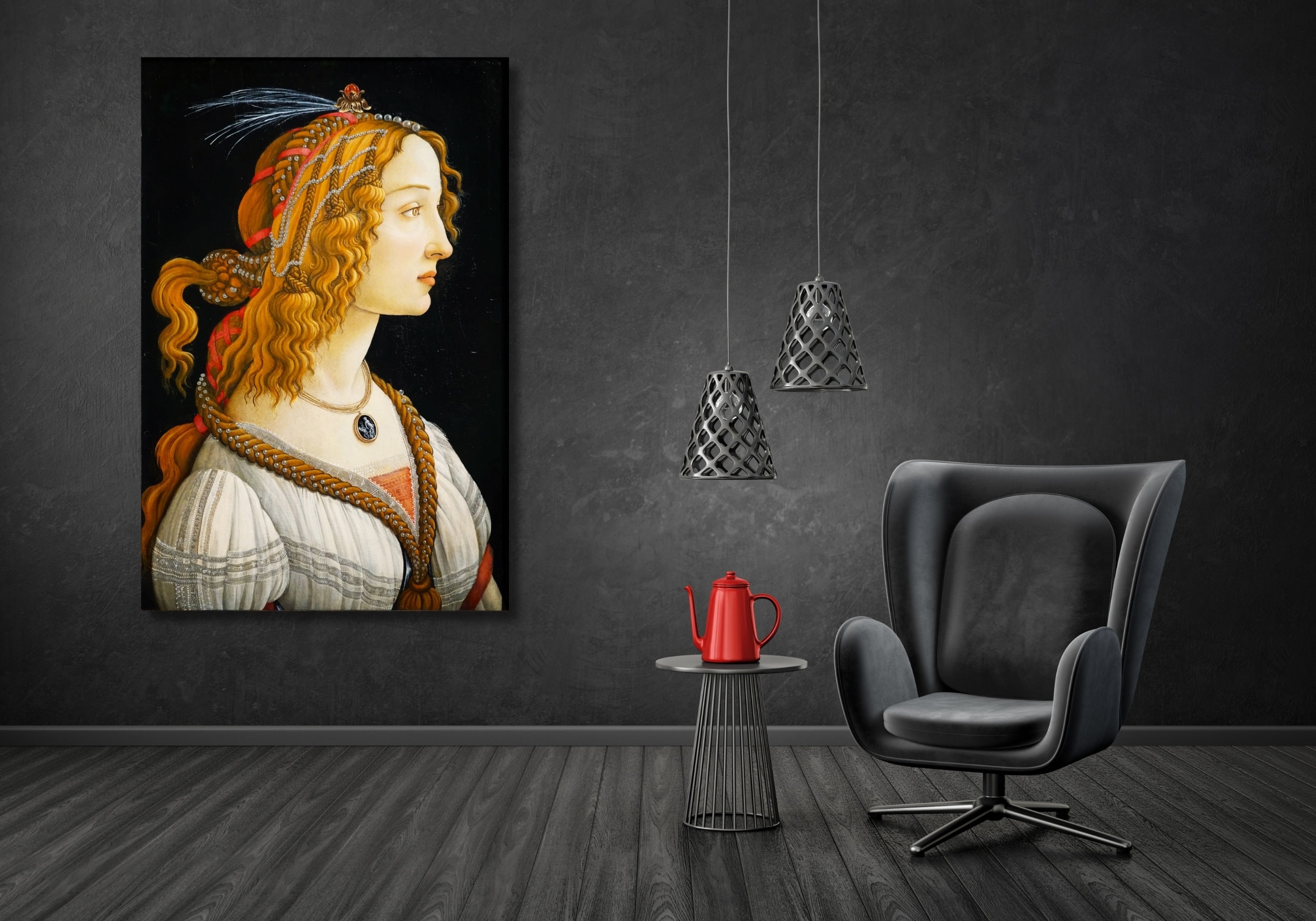 Sandro Botticelli Portrait of Simonetta Vespucci c.14801485 Canvas ...