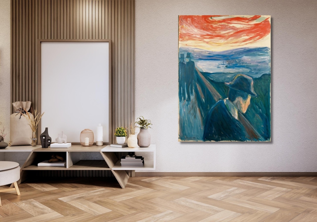 Edvard Munch Art,munch Sick Mood at Sunset Despair,expressionist Canvas ...