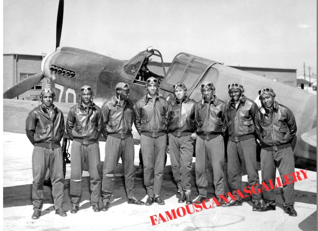 Black Art, Tuskegee Airmen Canvas Print, WWII - Photo - WW2 - African ...