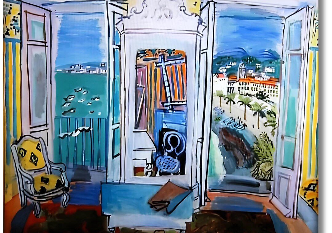 Window Opening on Nice by Raoul Dufy Canvas Wall Art, Raoul Dufy Poster ...