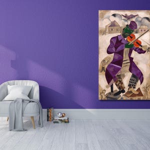 The Green Violinist by Marc Chagall Wall Art Print Marc Chagall Art ...
