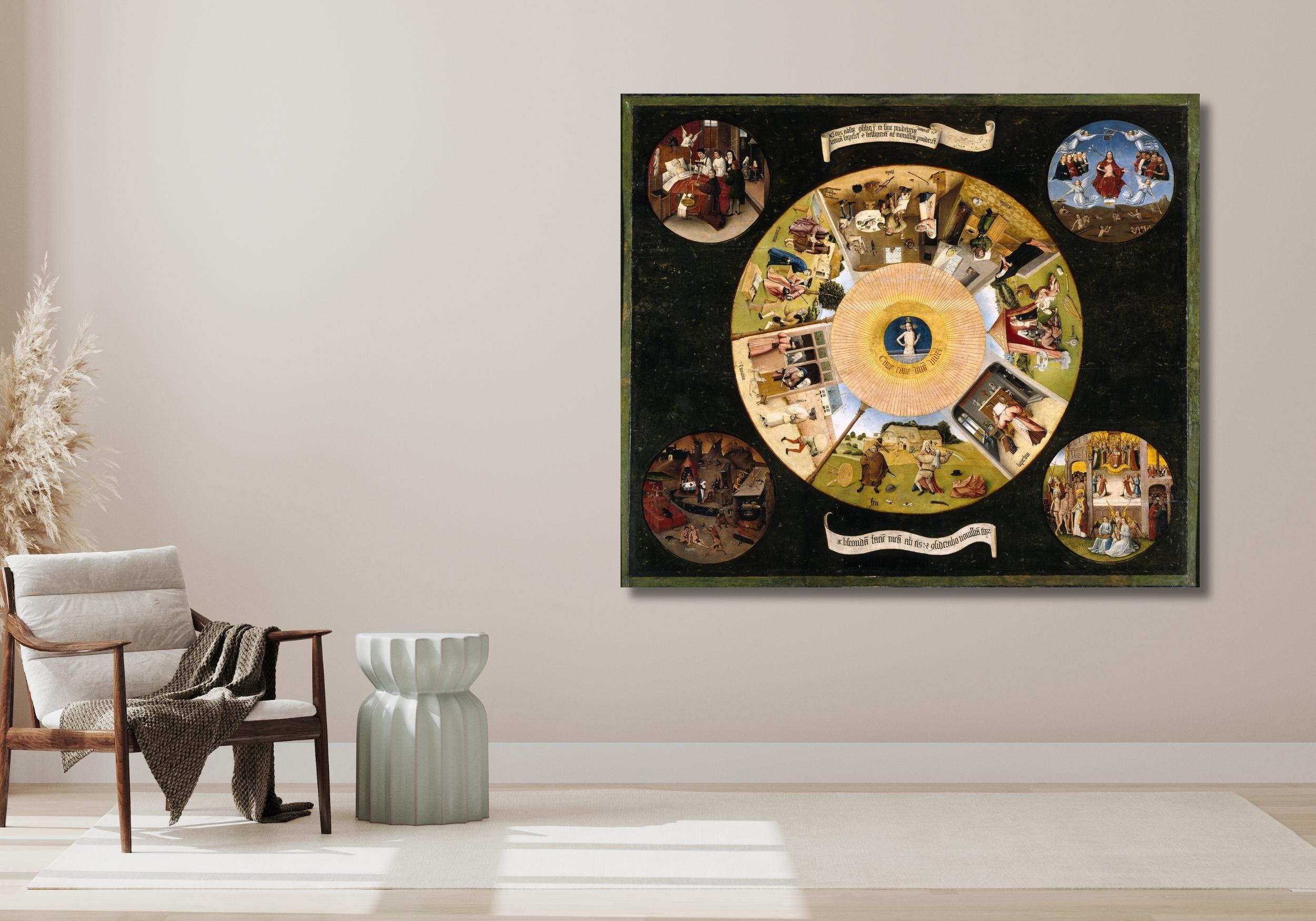 Seven Deadly Sins by Hieronymus Bosch Canvas Print, Hieronymus Bosch ...