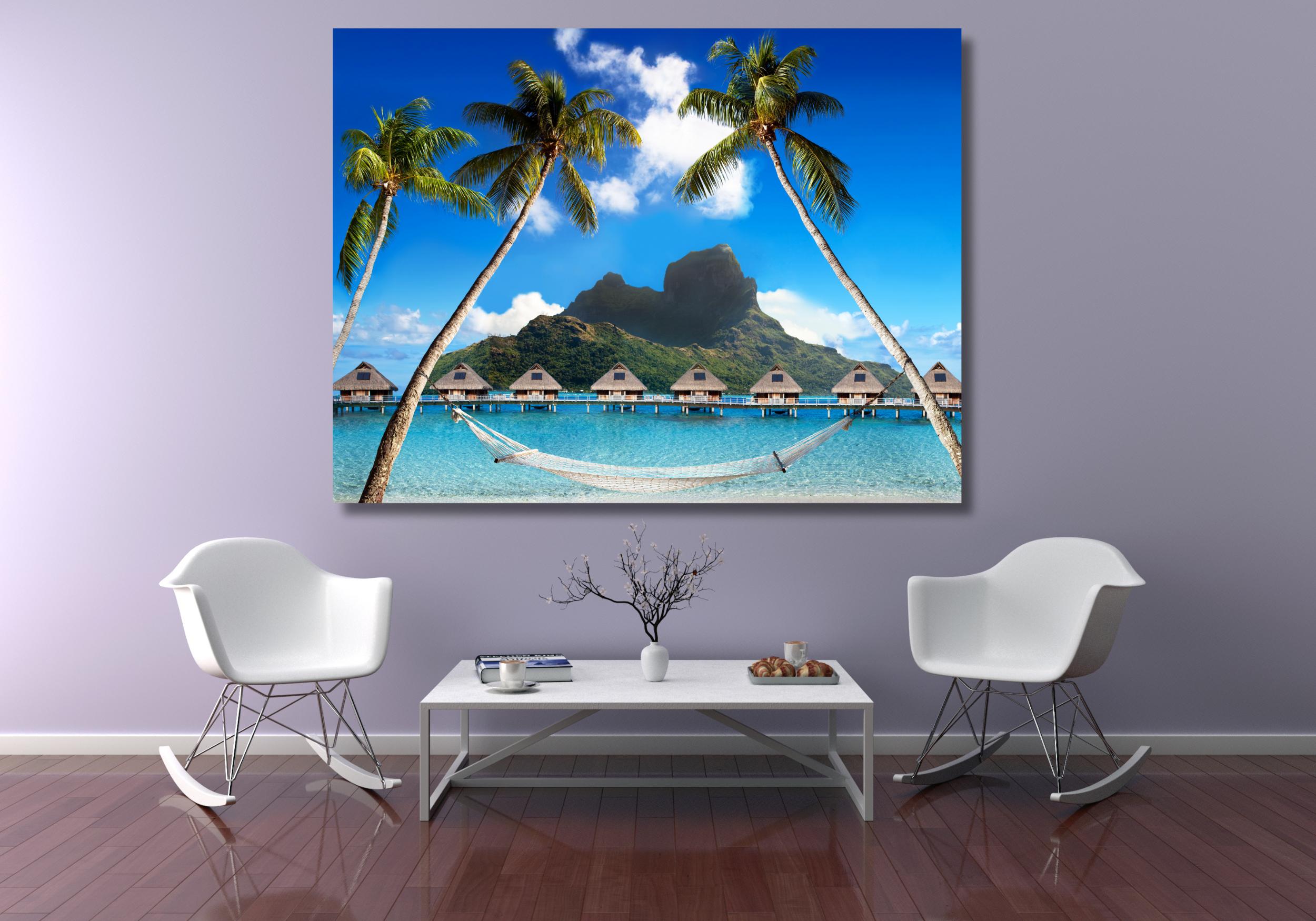 Bora Bora Wall Art, Tropical Island Canvas Print, Tropical Poster, Bora Bora Canvas Print ...