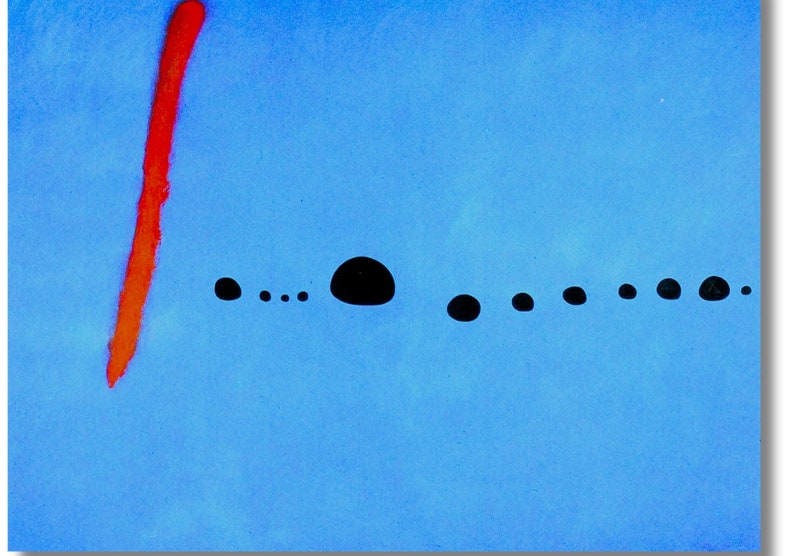 Blue 2 Canvas Poster, Joan Miro Canvas Print, Joan Miro Poster, Joan ...
