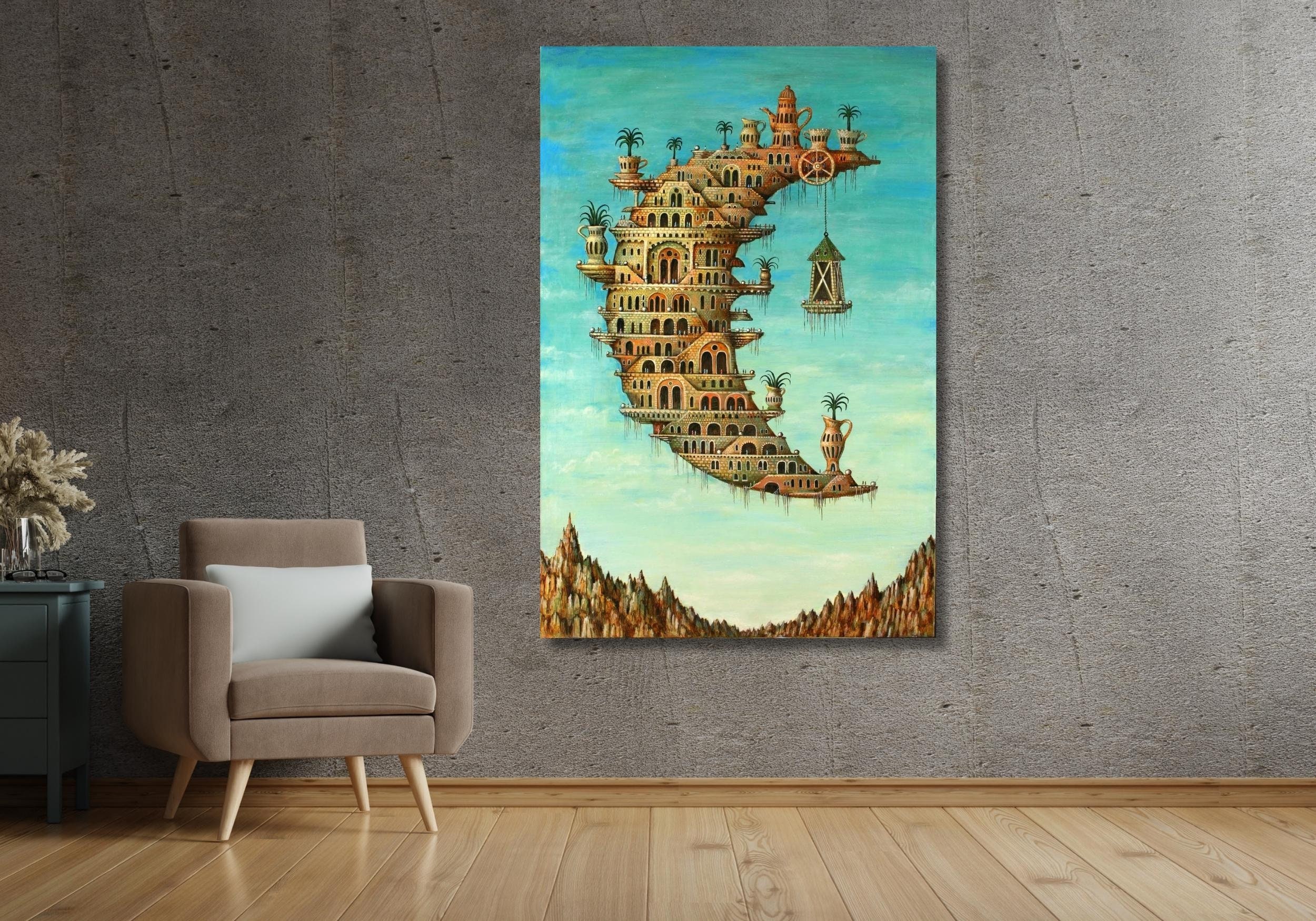 Living on the Moon by Salvador Dalí Canvas Wall Art Print Salvador Dali ...