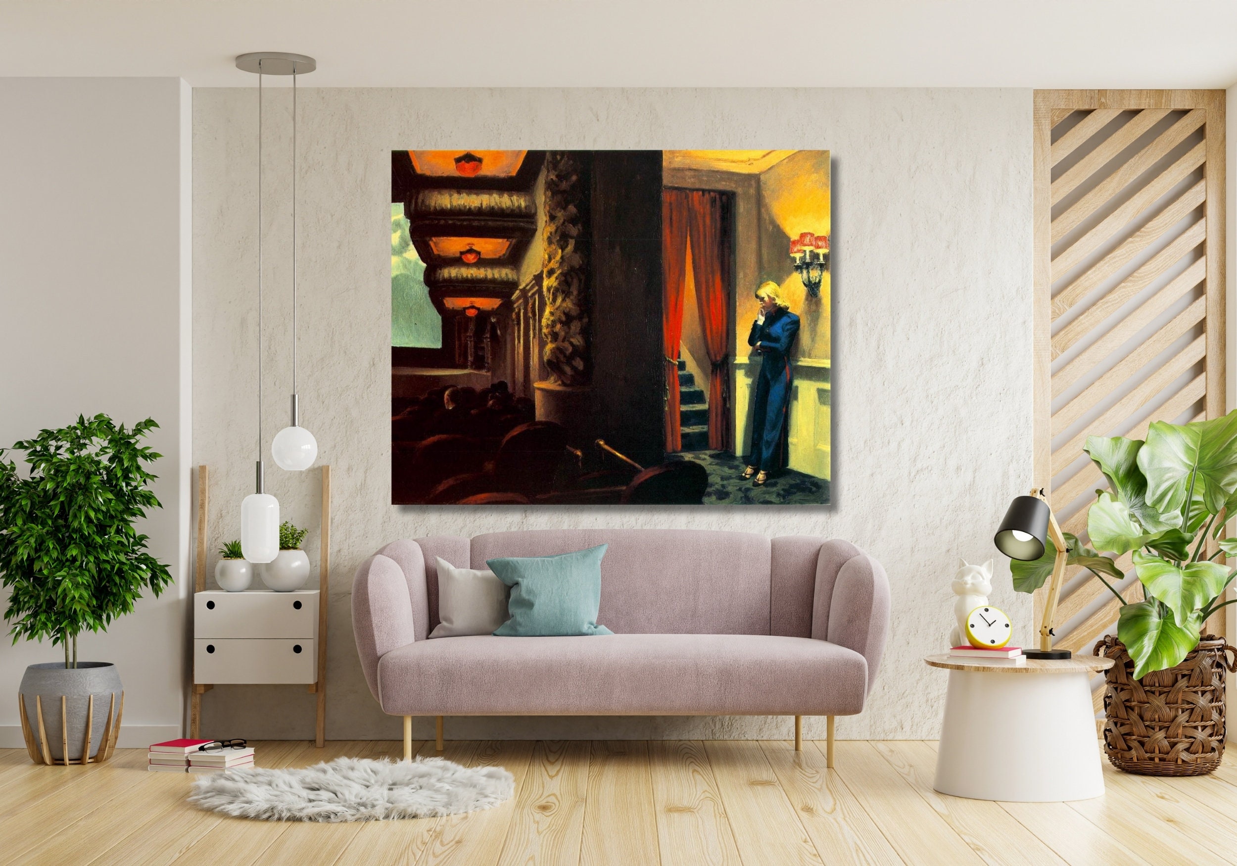 Edward Hopper : New York Movie (1939) Canvas Print, Edward Hopper Print ...