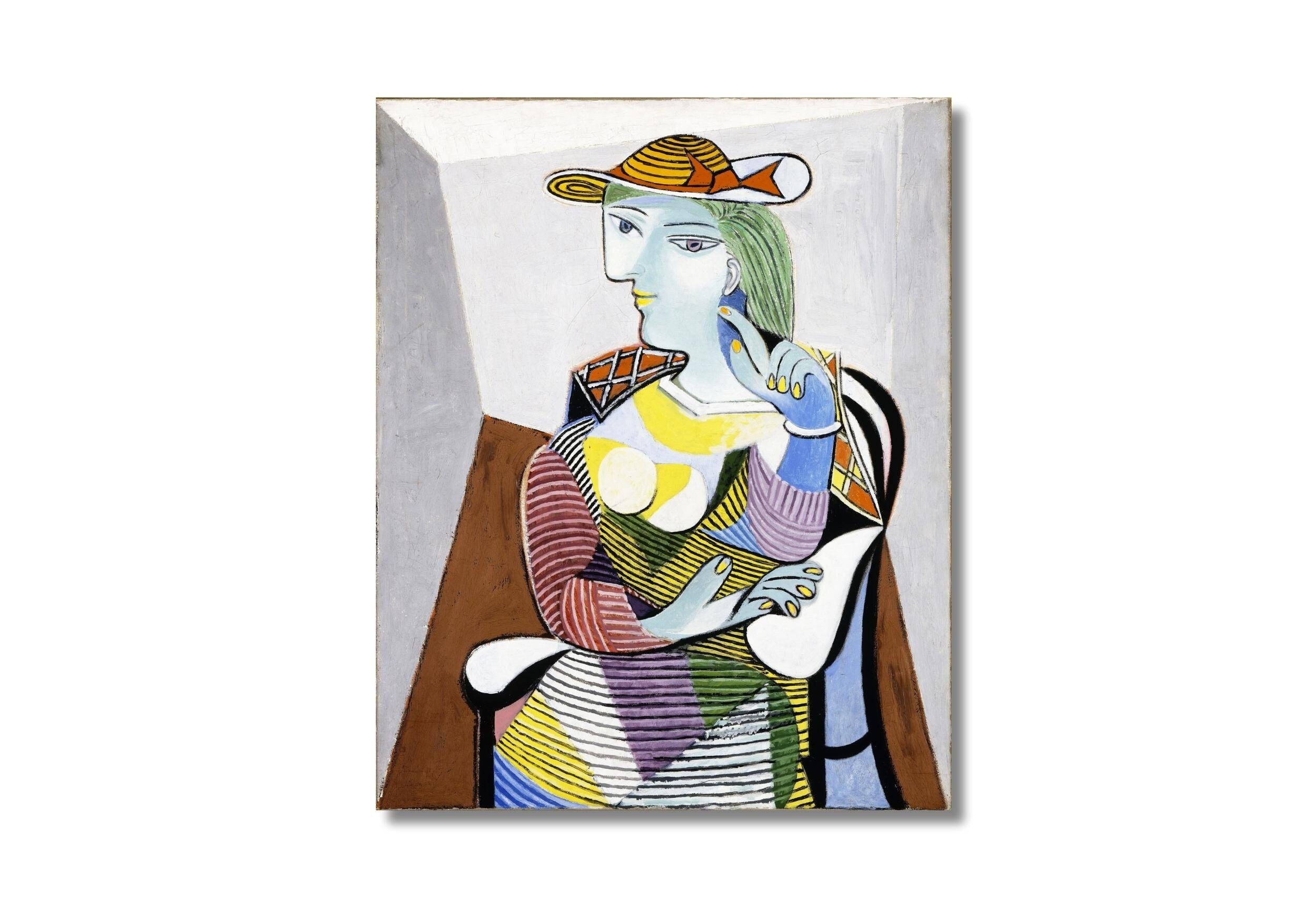 Pablo Picasso Canvas Wall Art,pablo Picasso Seated Woman Marie-therese ...