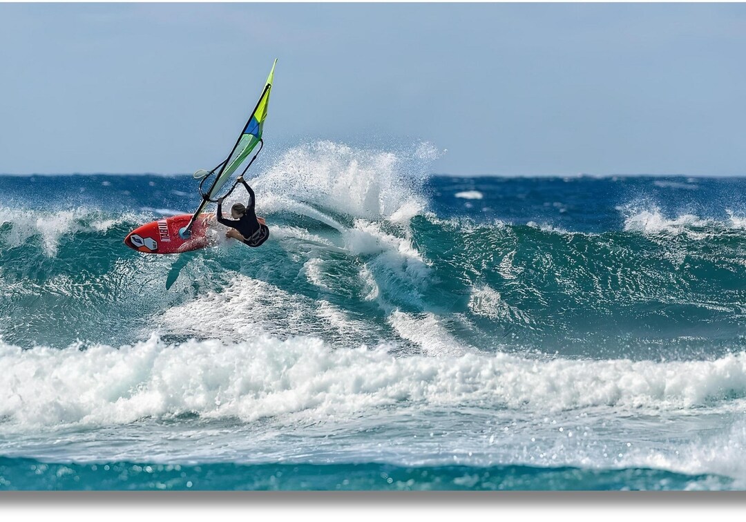 Windsurfing Poster, Windsurfing Canvas Wall Art Design,watersport ...