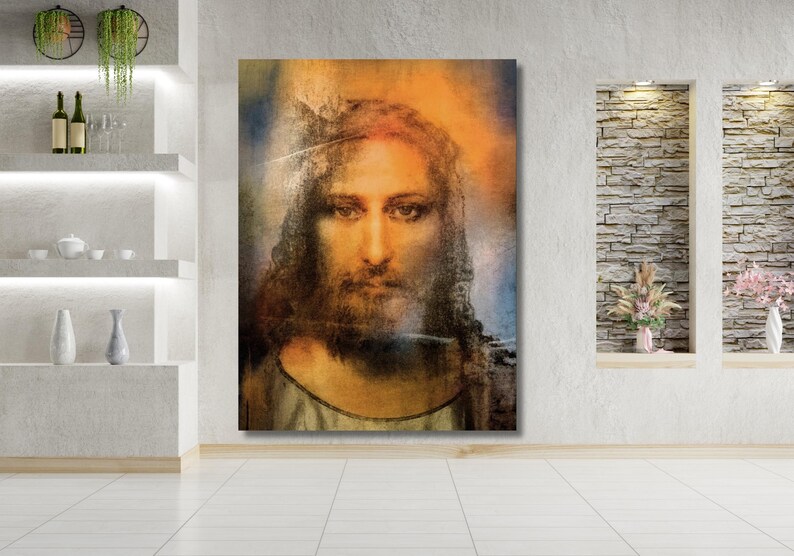 Shroud of Turin Print: Jesus Christ Holy Face, Religious Wall Art ...