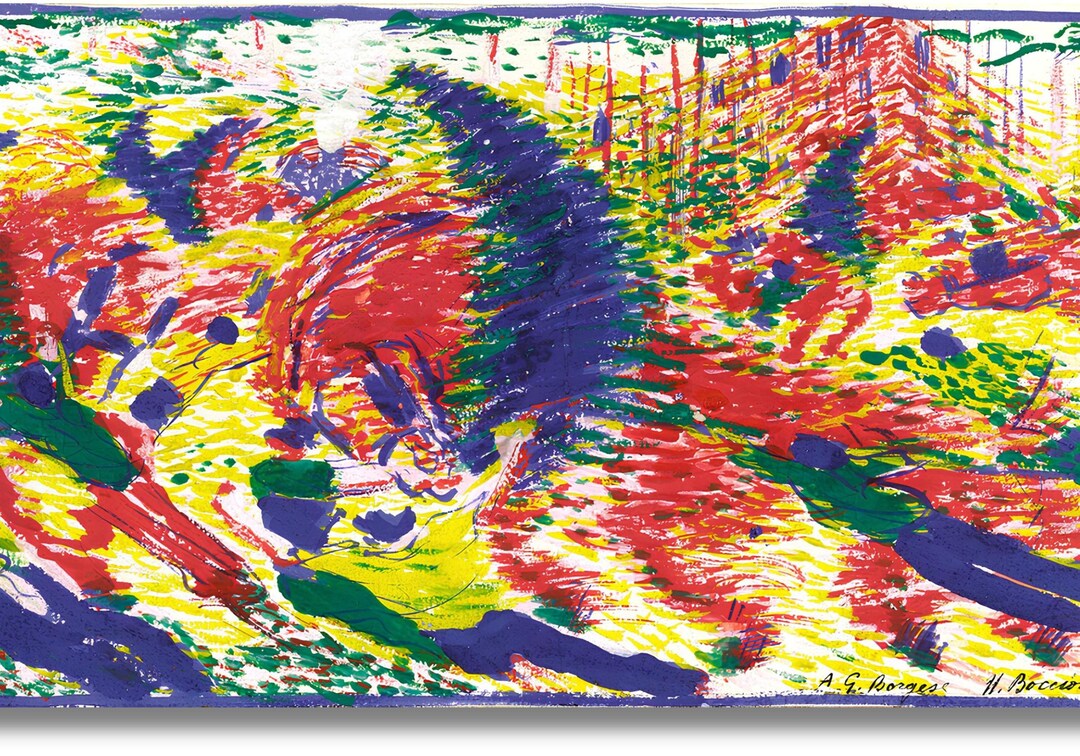 The City Rises 1910 by Umberto Boccioni Canvas Wall Art Print, Umberto ...