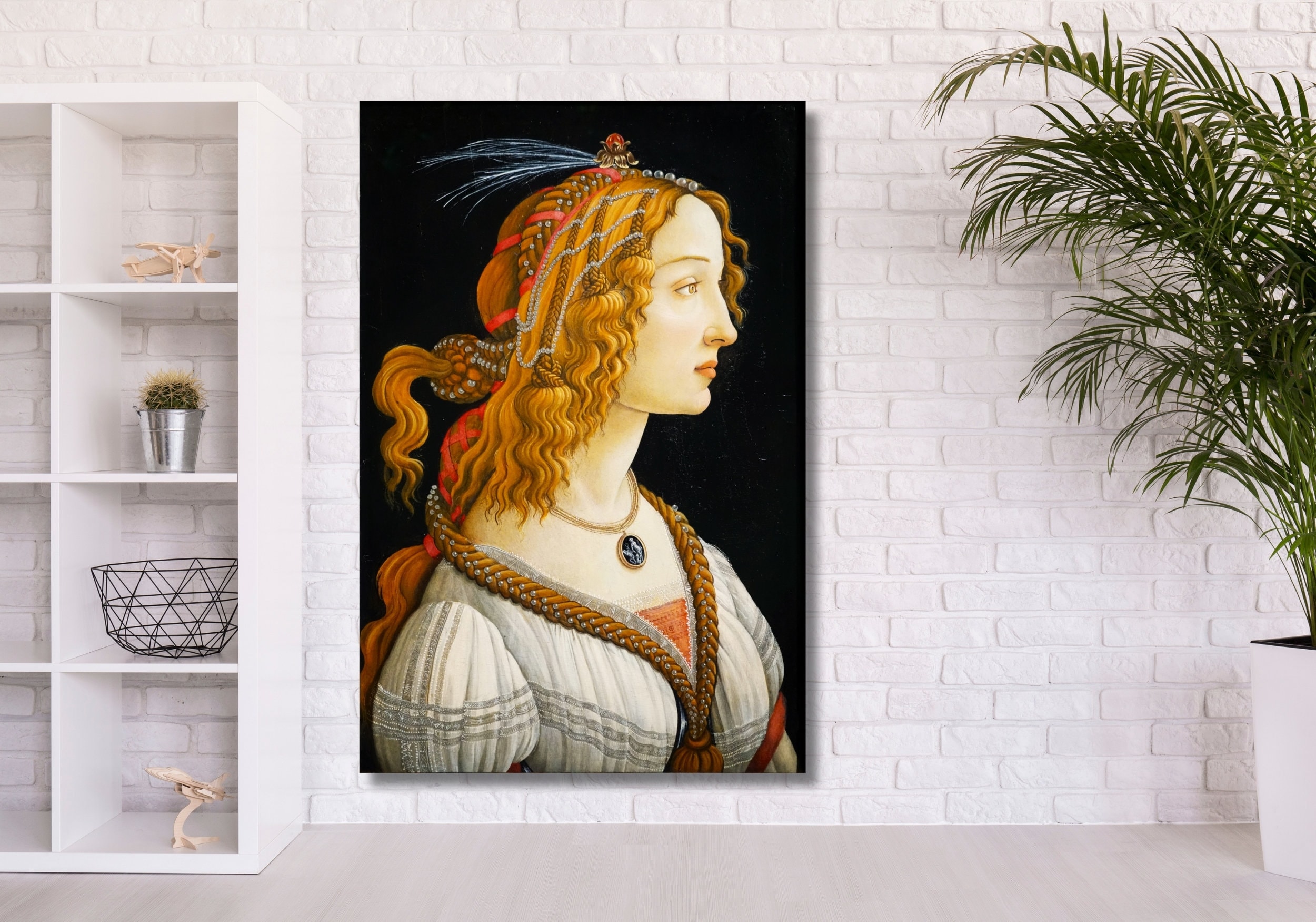 Sandro Botticelli Portrait of Simonetta Vespucci c.14801485 Canvas ...