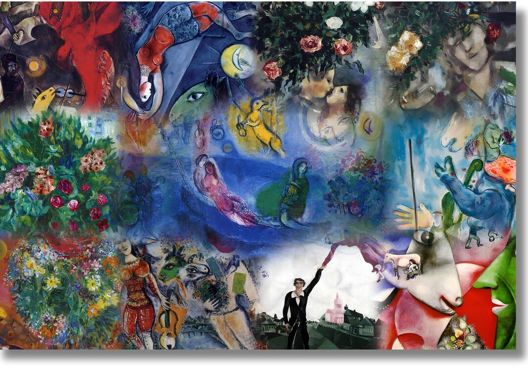 Marc Chagall Canvas Print Art ,marc Chagall Canvas Poster Arts ...