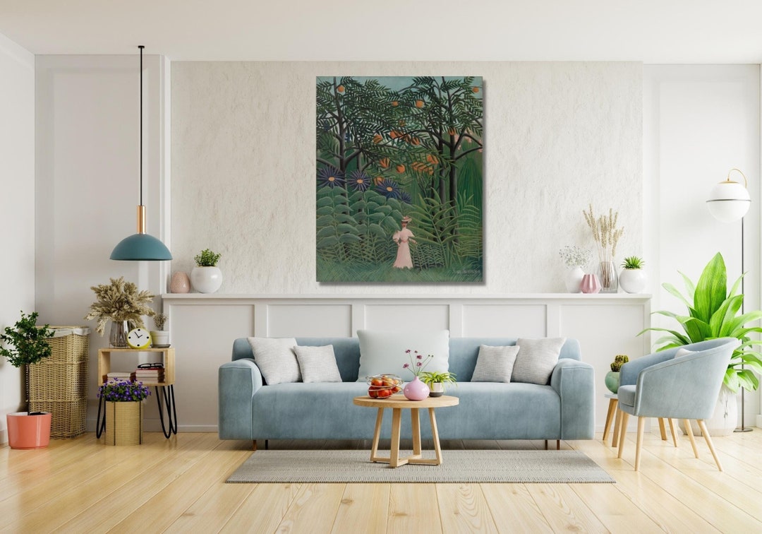 Henry Matisse Woman Walking in an Exotic Forest Canvas Wall Art ...