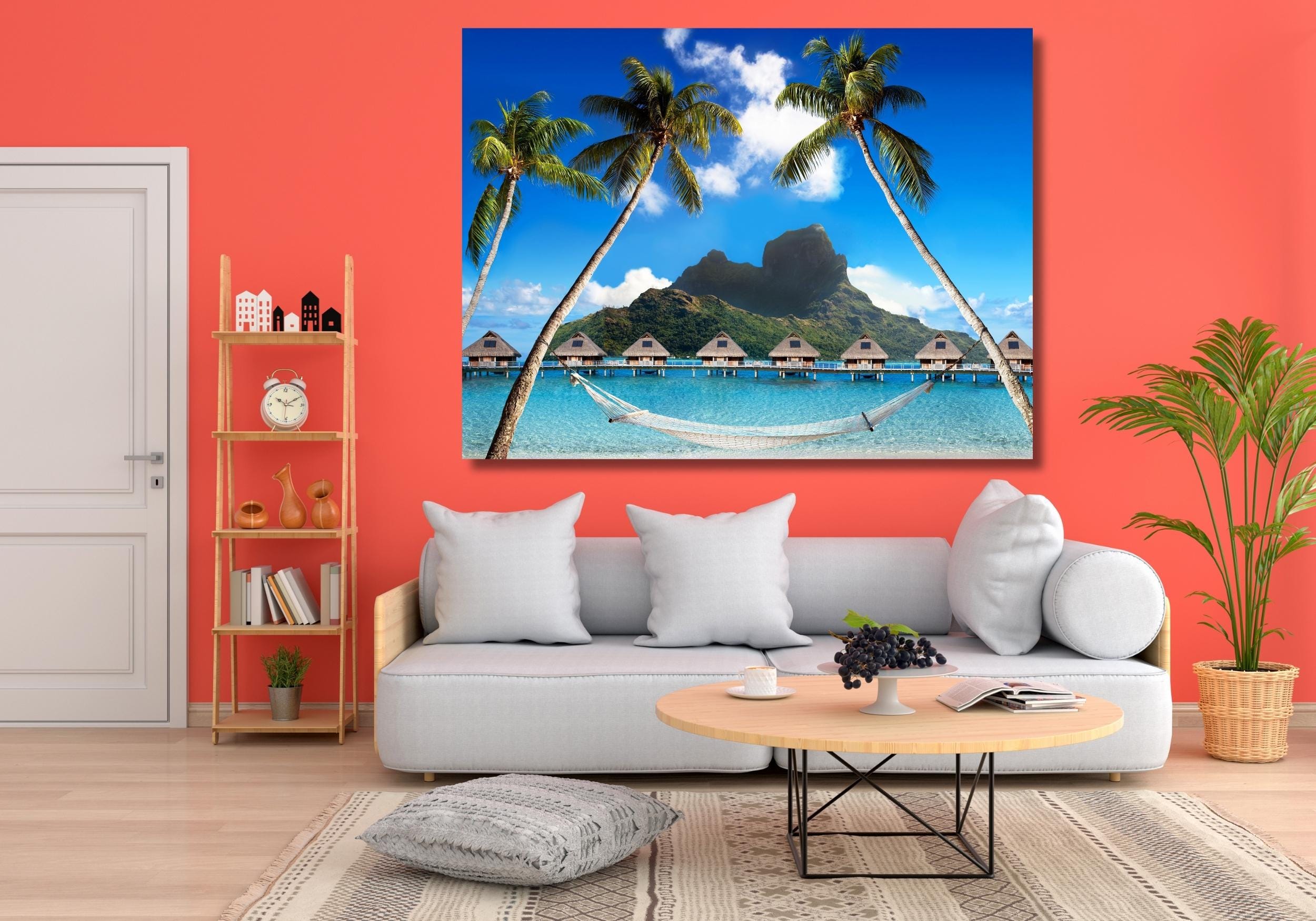 Bora Bora Wall Art, Tropical Island Canvas Print, Tropical Poster, Bora Bora Canvas Print ...