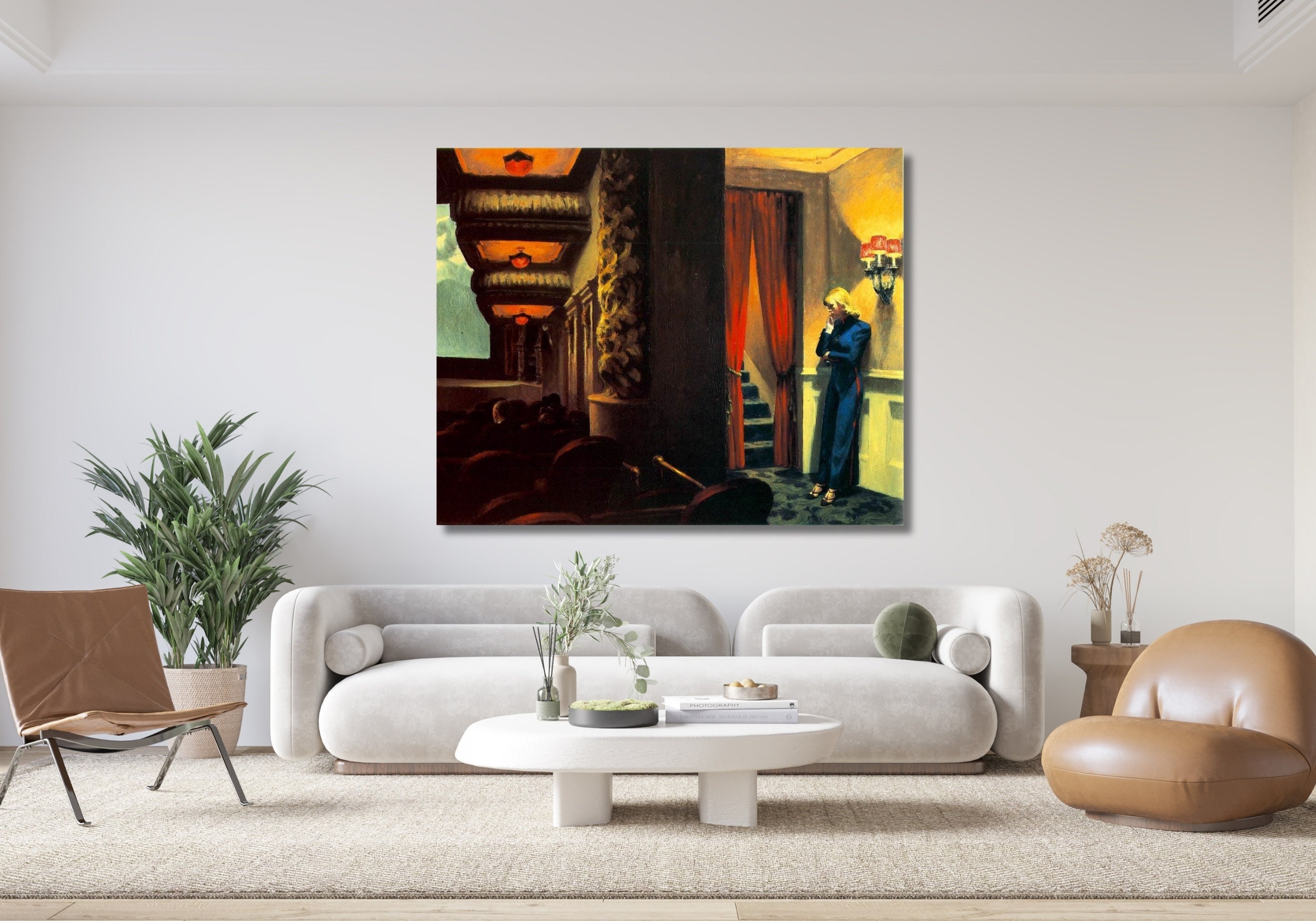 Edward Hopper : New York Movie (1939) Canvas Print, Edward Hopper Print ...