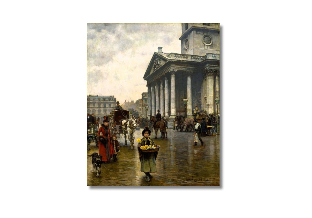St Martin in the Fields by William Logsdail Wall Art Print| William ...
