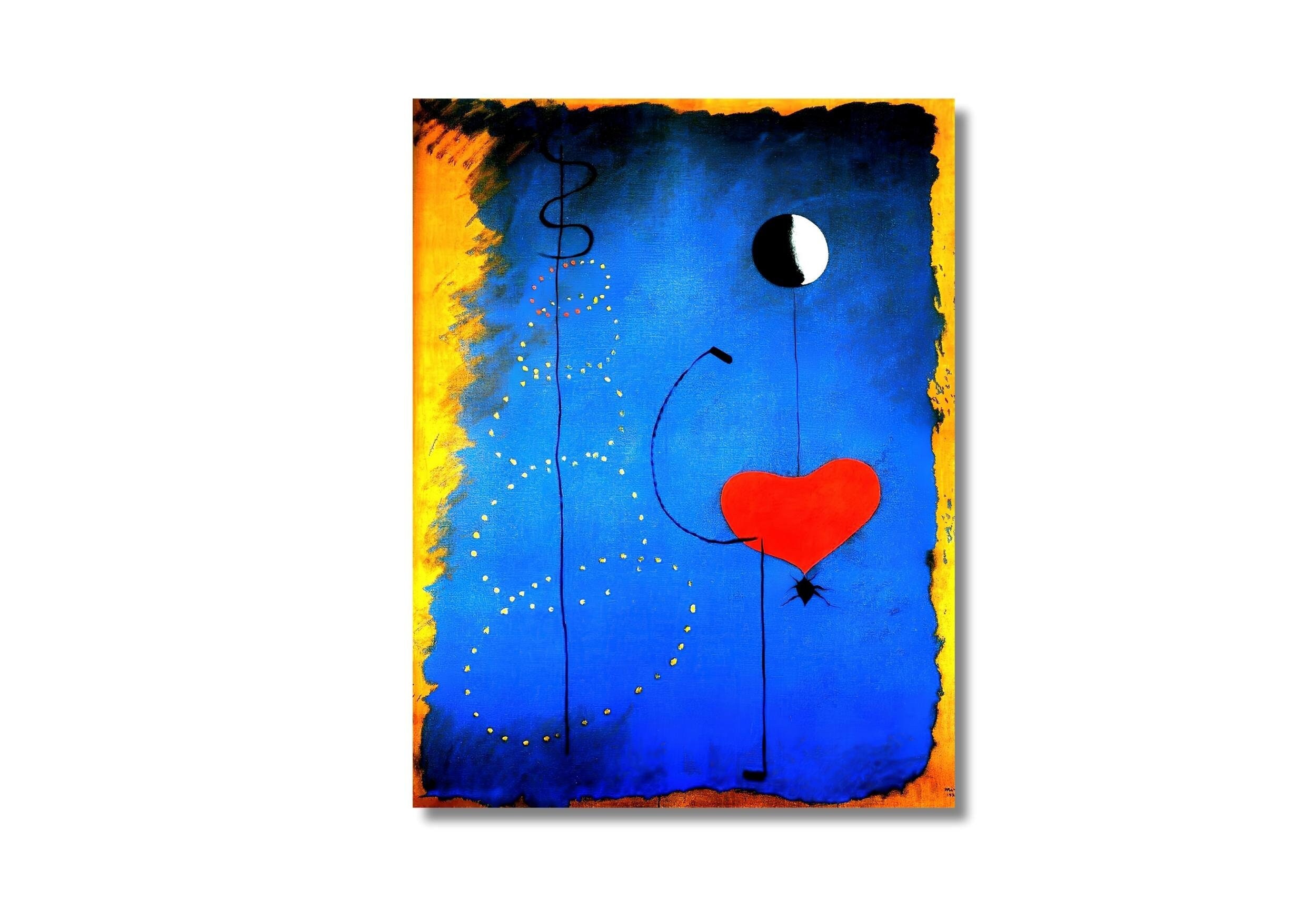 Joan Miro Exhibition 1925 by Poster,dancer Canvas Wall Print,joan Miro ...