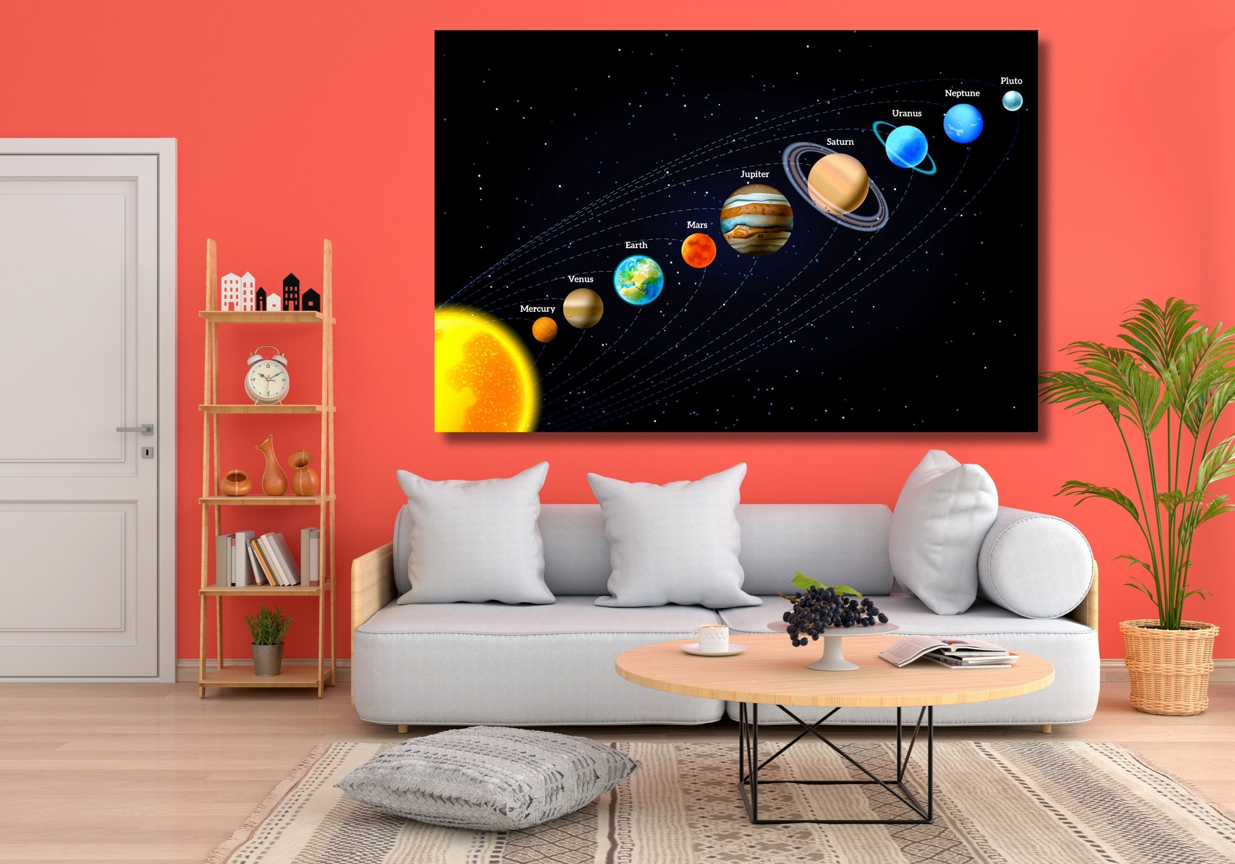 Solar System Wall Art,solar System Canvas Print,solar System Poster ...