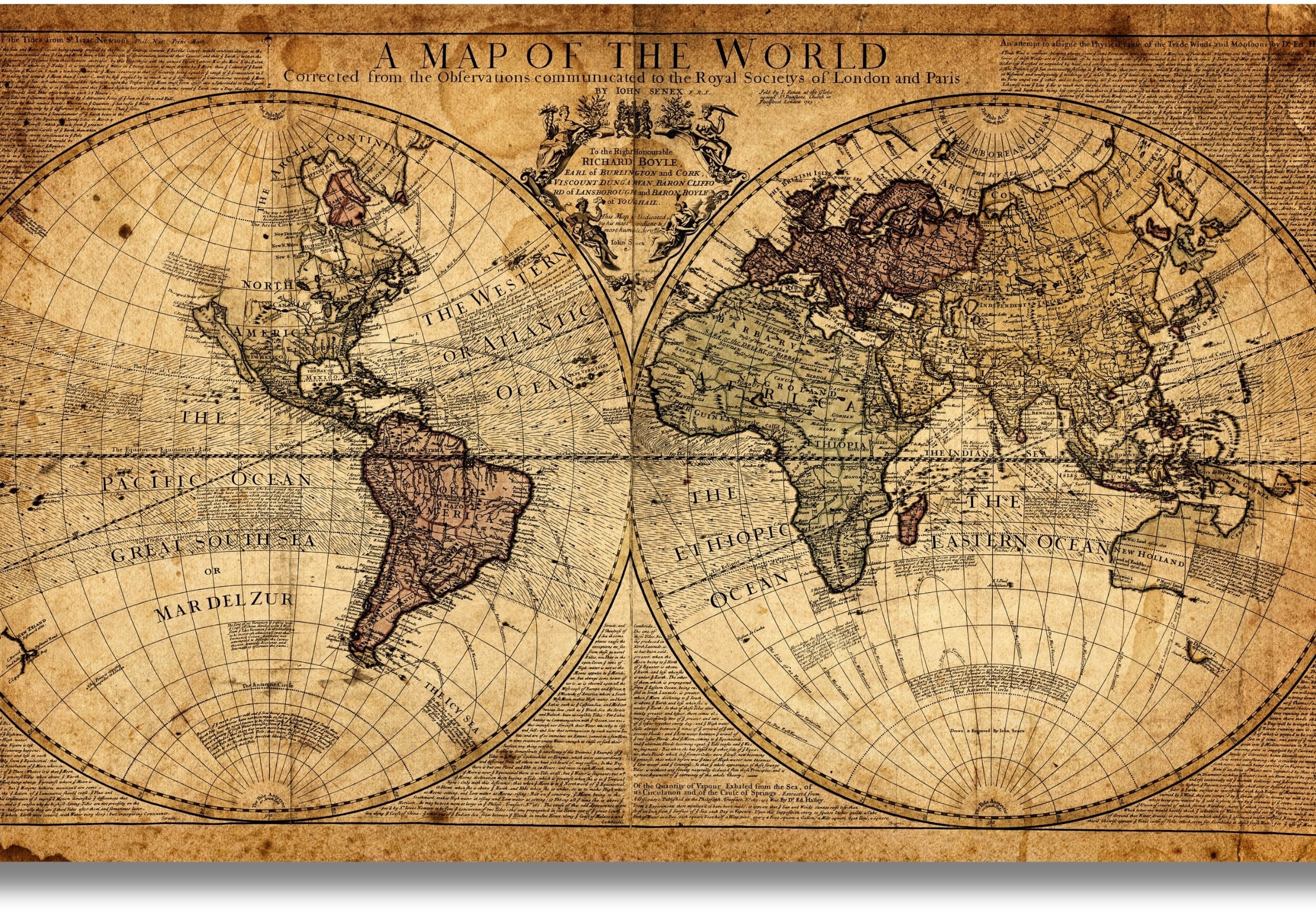 Vintage World Map Canvas Art,old World Map Poster,old World Map Art ...