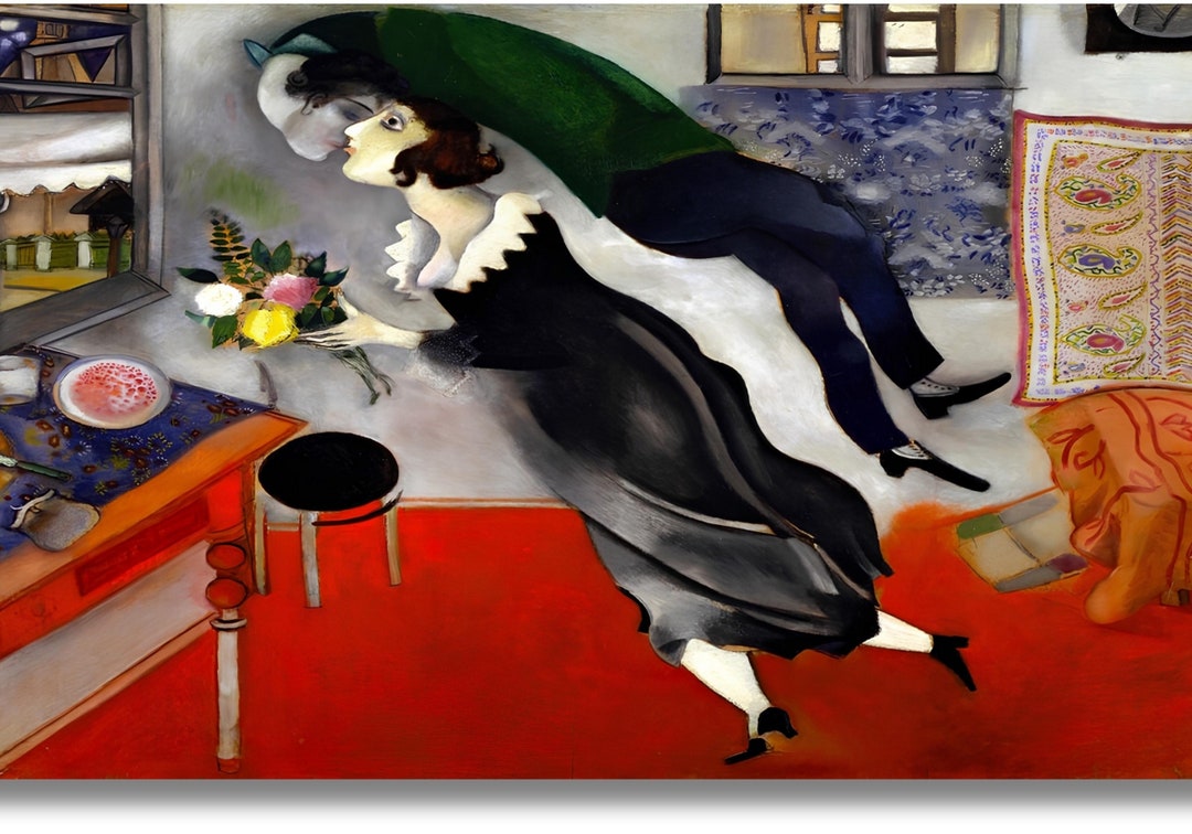 The Birthday by Marc Chagall Canvas Print,marc Chagall Canvas Poster ...