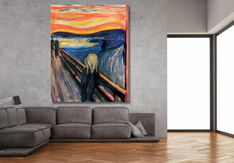 Edvard Munch's the Scream Painting 1893 National Gallery Norway ...