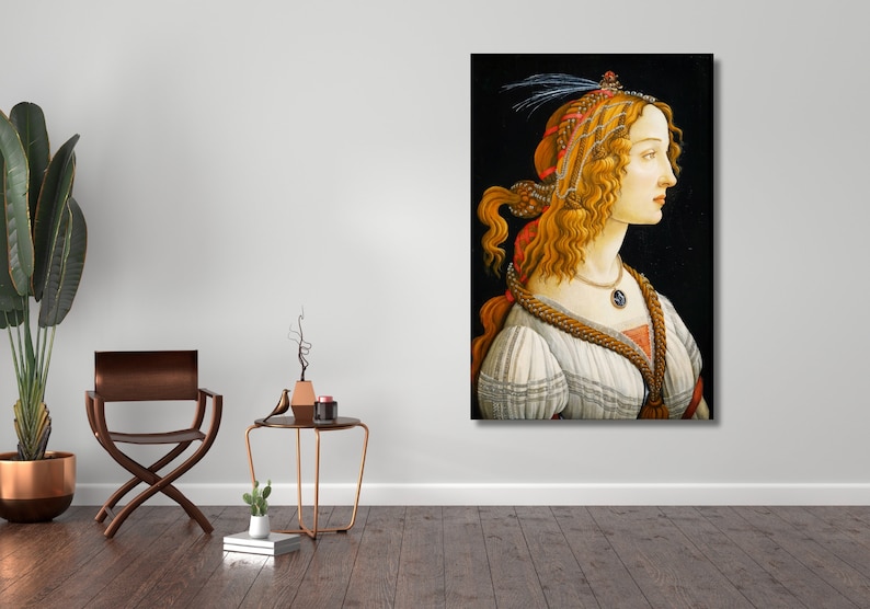 Sandro Botticelli Portrait of Simonetta Vespucci c.14801485 Canvas ...
