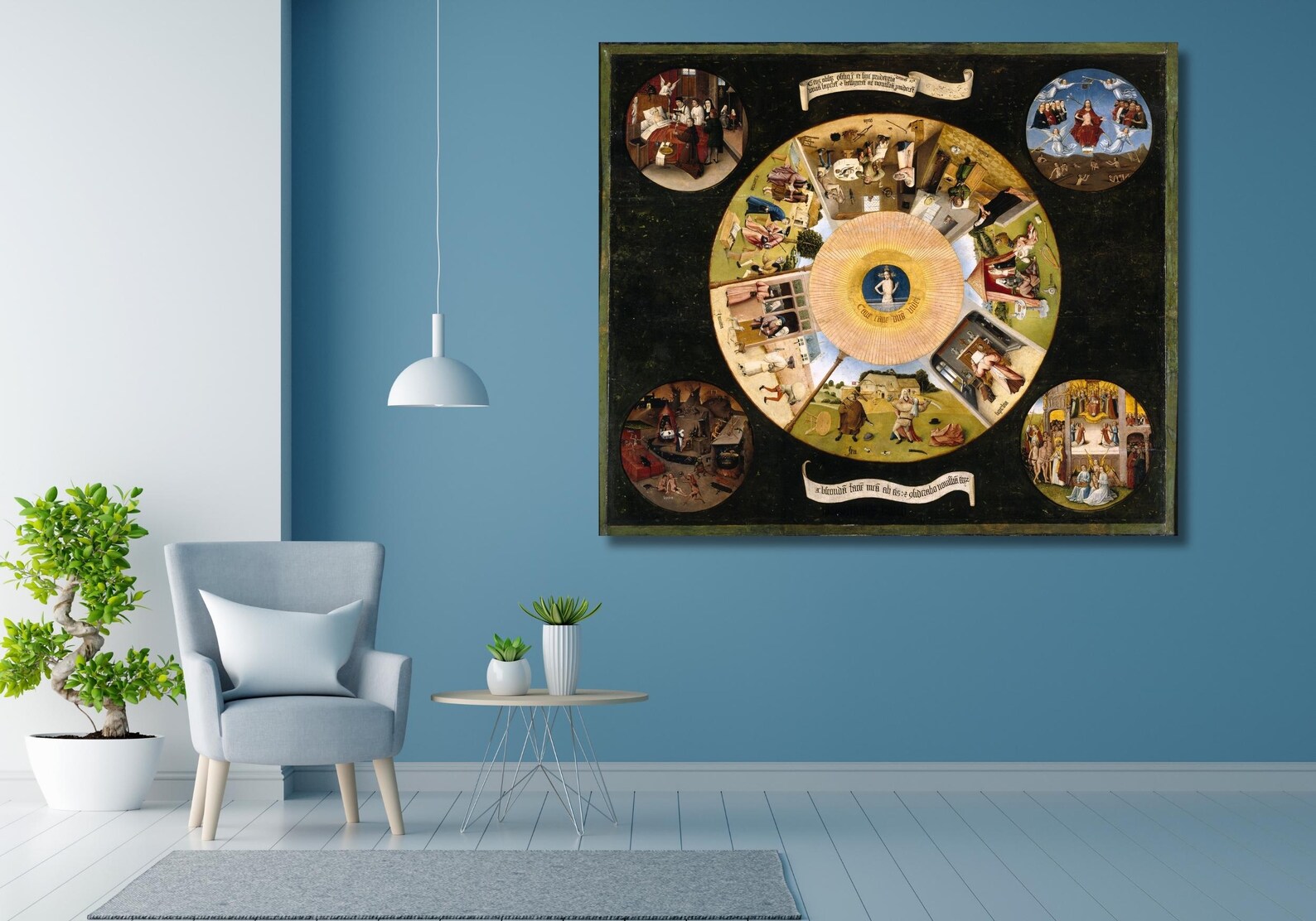 Seven Deadly Sins by Hieronymus Bosch Canvas Print, Hieronymus Bosch ...