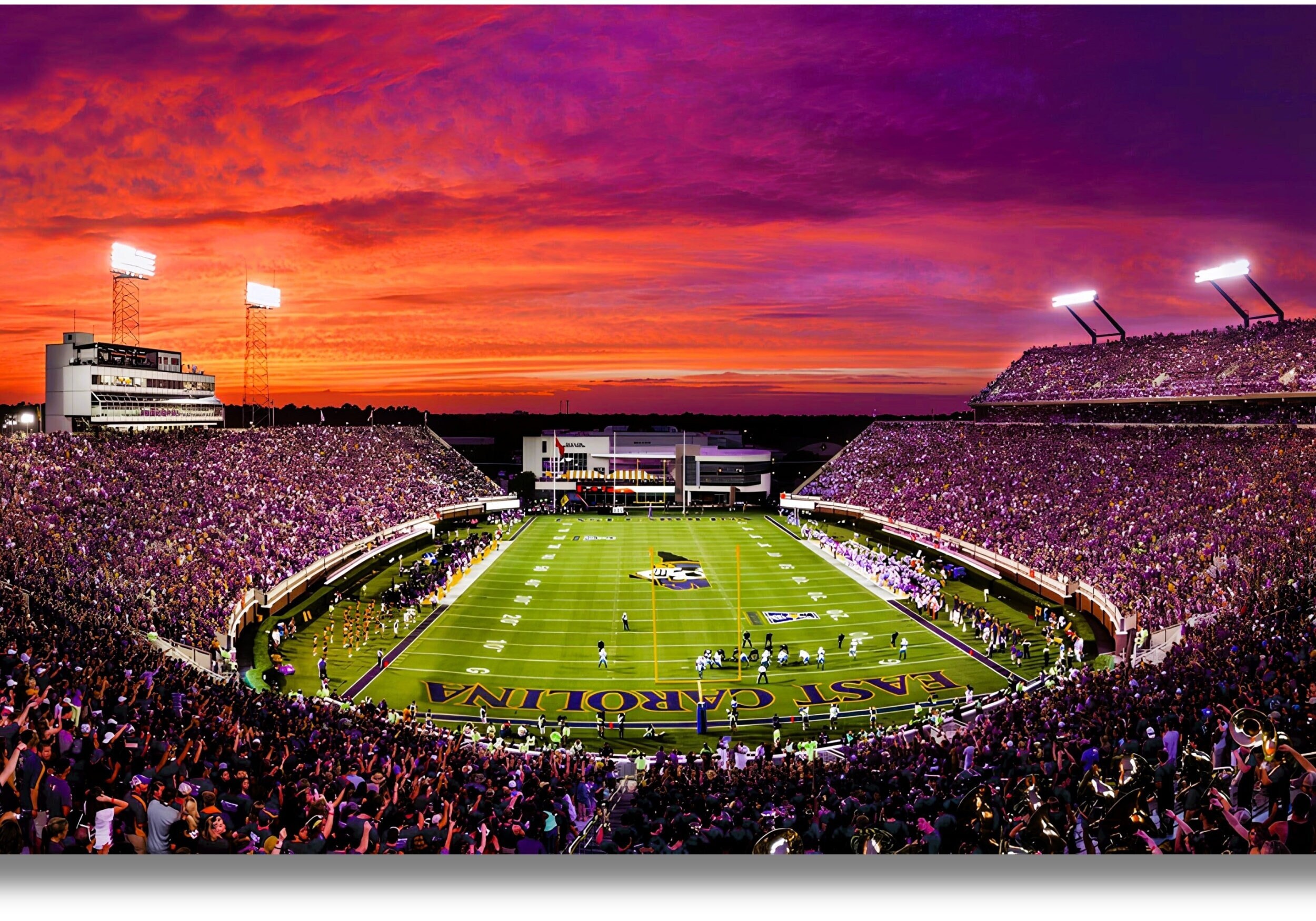 Dowdy-ficklen Stadium Canvas Print Art,dowdy-ficklen Stadium Poster ...