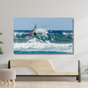 Windsurfing Poster, Windsurfing Canvas Wall Art Design,watersport ...