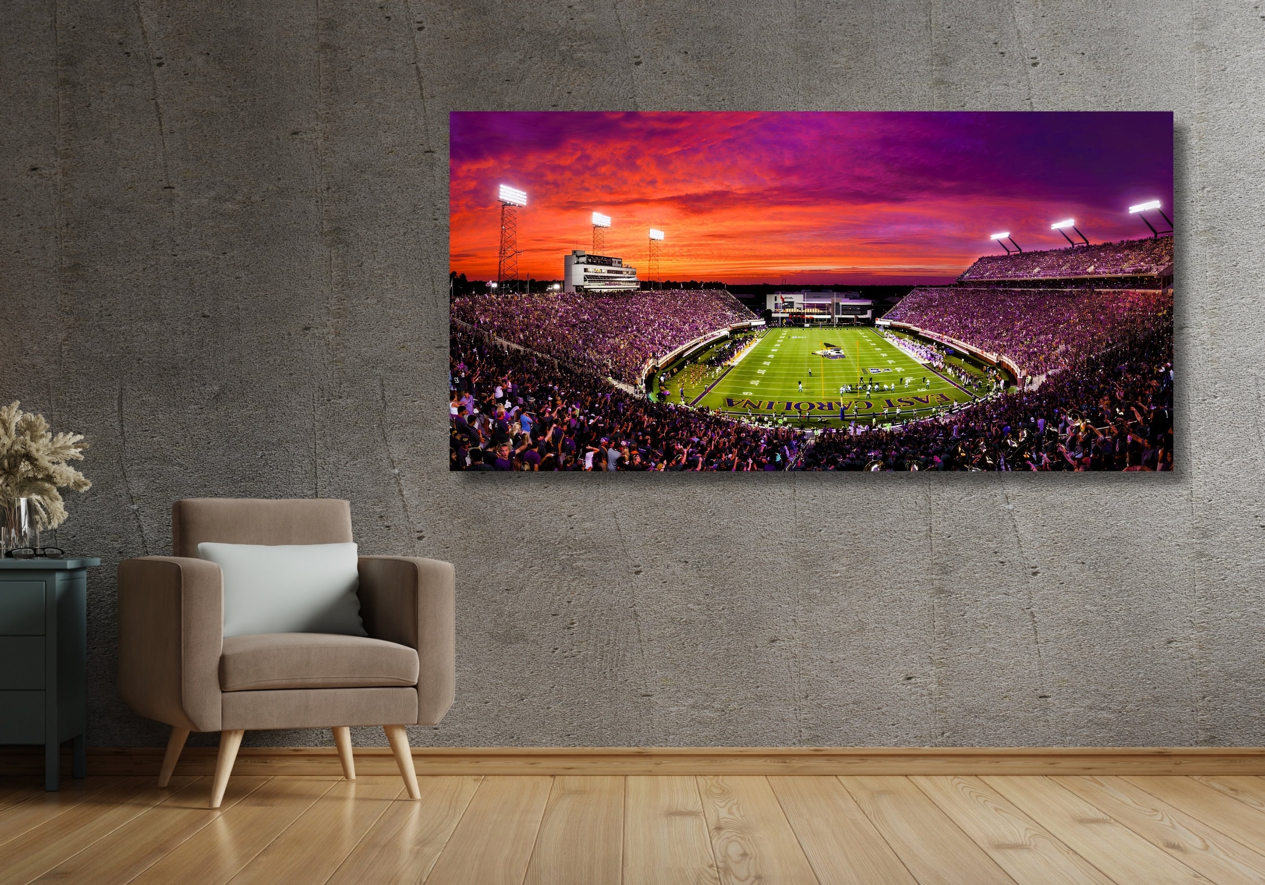 Dowdy-ficklen Stadium Canvas Print Art,dowdy-ficklen Stadium Poster ...
