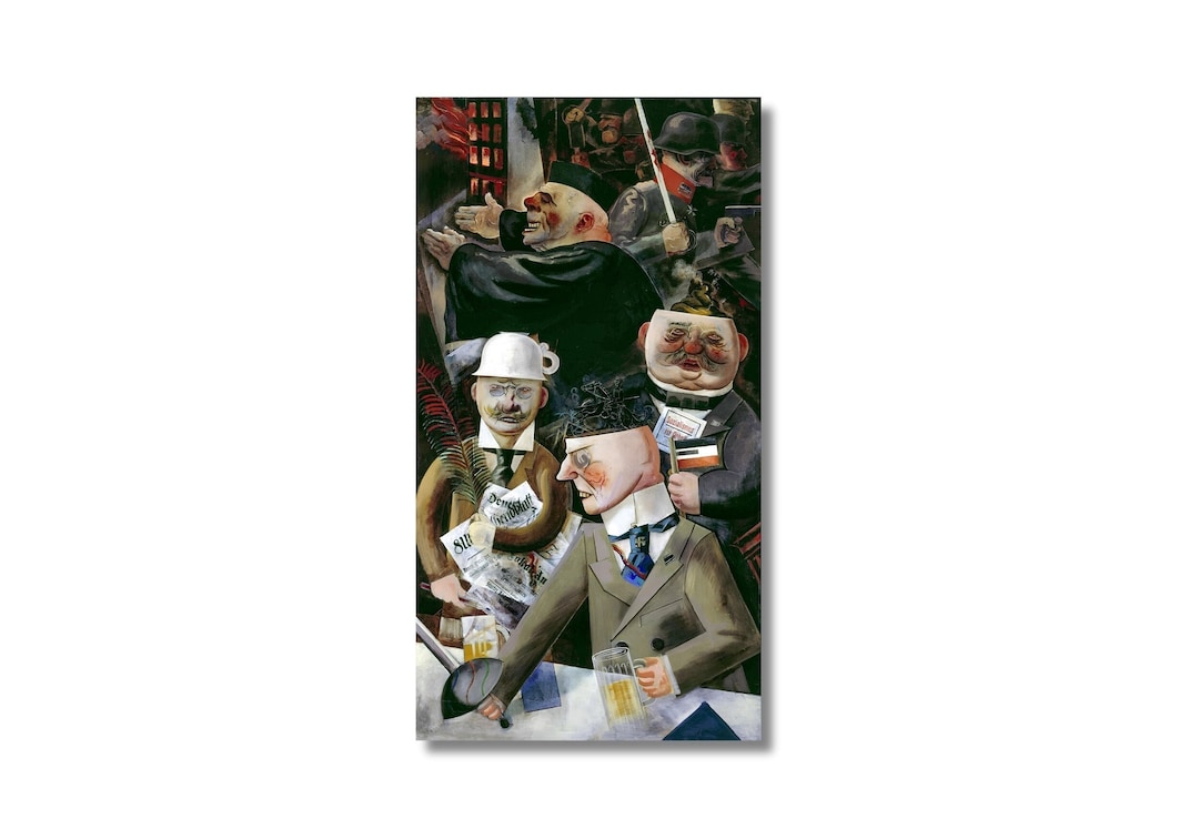 The Pillars of Society George Grosz Canvas Print,pillars of Society ...