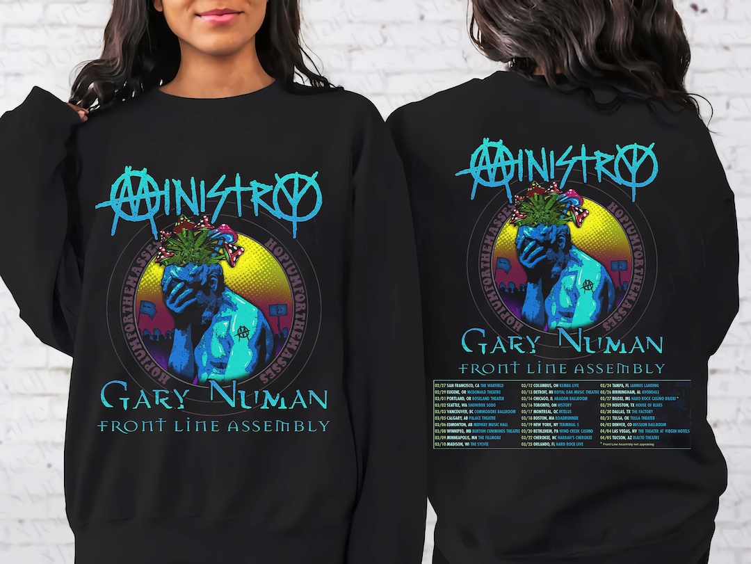 Ministry Spring 2024 Tour With Gary Numan and Front Line Assembly Shirt ...