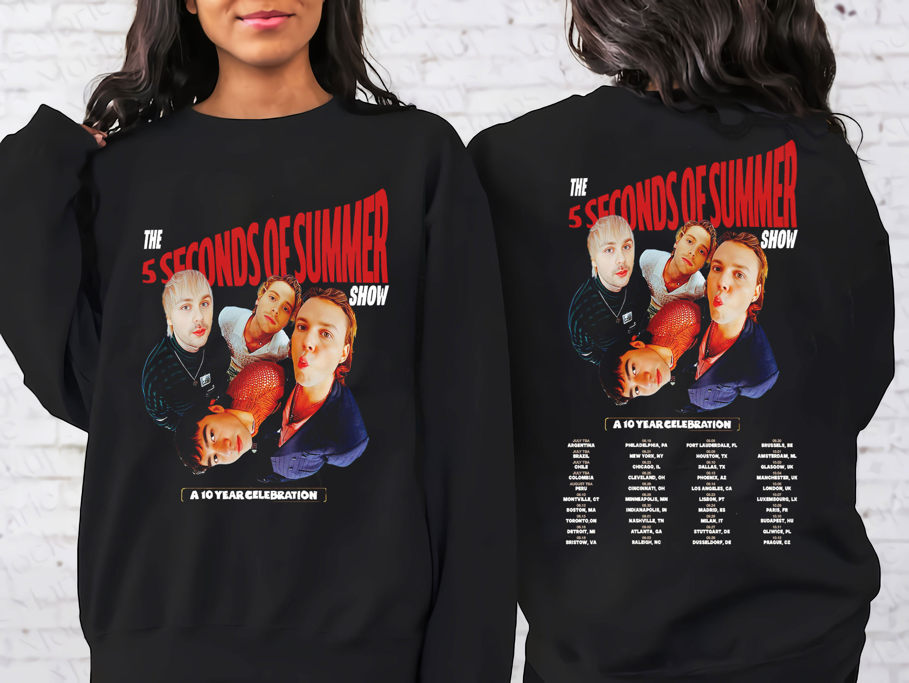5 Seconds of Summer World Tour 2023 2024 Shirt, 5SOS Fan Shirt, 5SOS ...