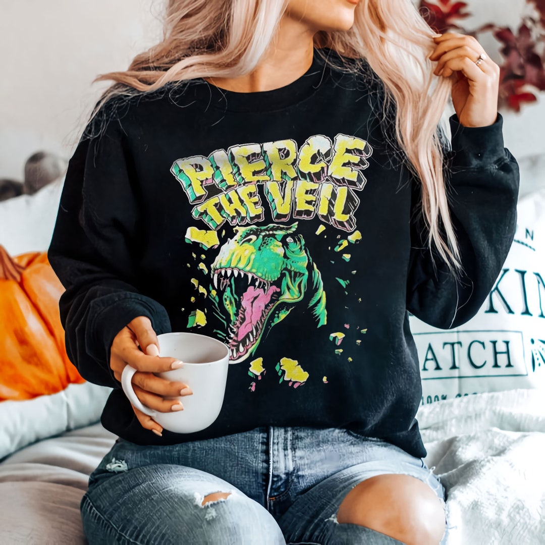 Pierce the Veil T-shirt Metal Music Shirt PTV Dinosaur Shirt King for A Day Hell Above Shirt ...