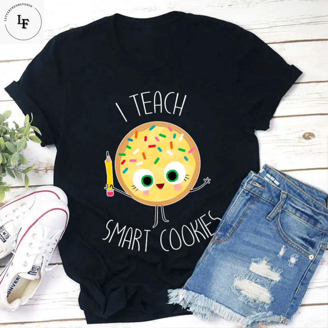 I Teach Smart Cookies Teacher Vintage T-shirt, Teacher Shirt ...