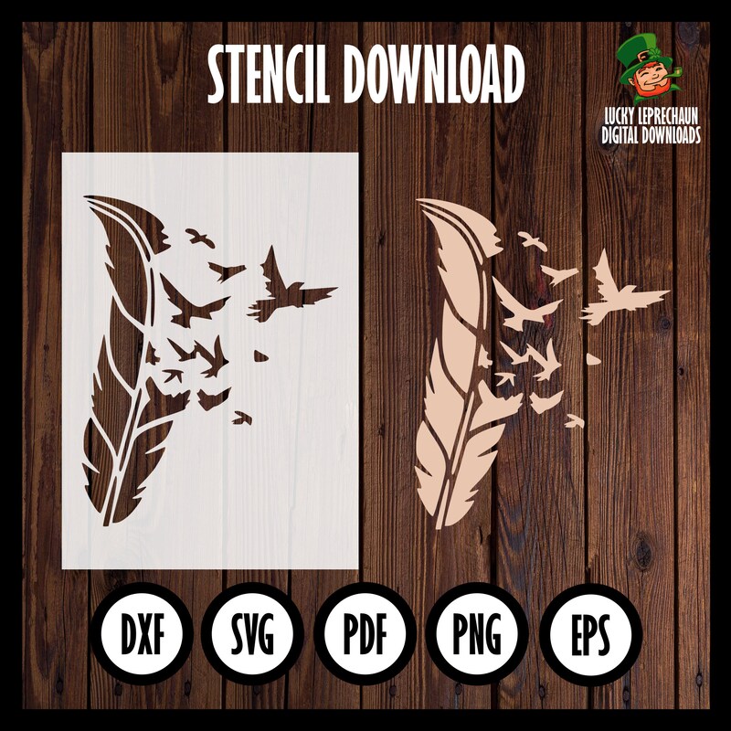 Feather Stencils - Etsy